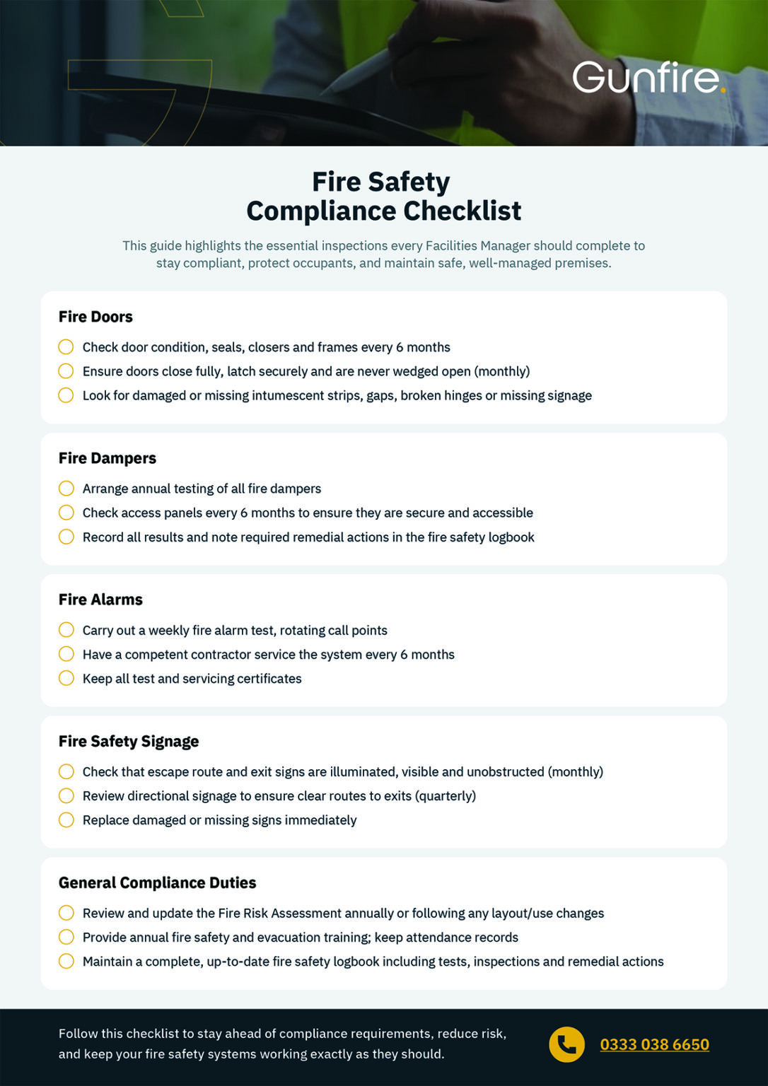 Fire Safety Compliance Checklist for Facilities Managers: Passive Fire ...